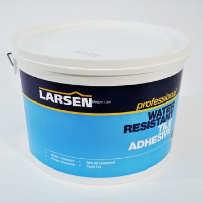 Building Products Shower proof off white adhesive wall 16kg tub Larsen